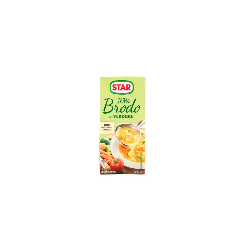 Star Il Mio Brodo Di Verdure Vegetale Pronto In Brick lt. 1