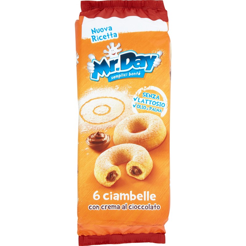 Mr.Day 6 Ciambelle Con Crema Al Cioccolato 6x48 Gr | Cicalia.com