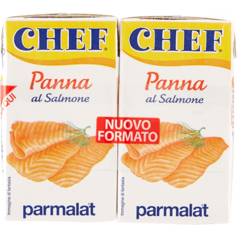 Parmalat Chef Panna Da Cucina Aromatizzata Al Salmone 2 Brick x125ml