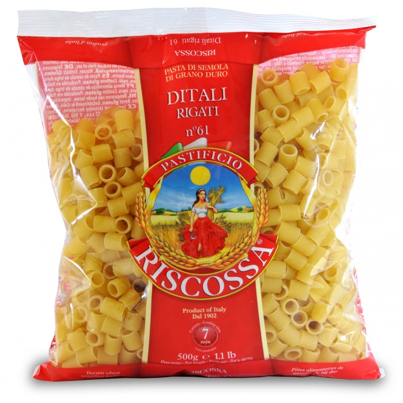 Pasta Riscossa 61 ditali rigati gr.500| Ordinali ora su Cicalia