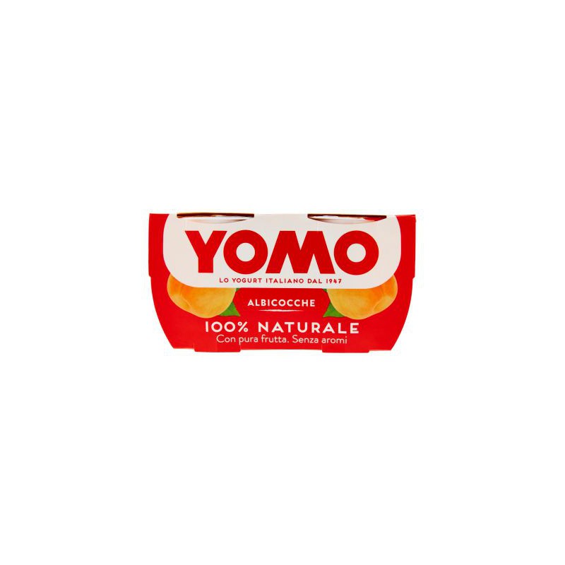 Yogurt Yomo 100% naturale albicocche 2 x125 | Ordinalo ora su Cicalia