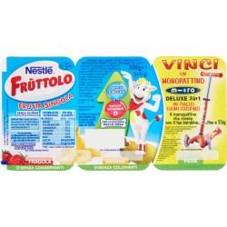 Yogurt Fruttolo Nestlé frutta singola fragola, banana, pera | Cicalia