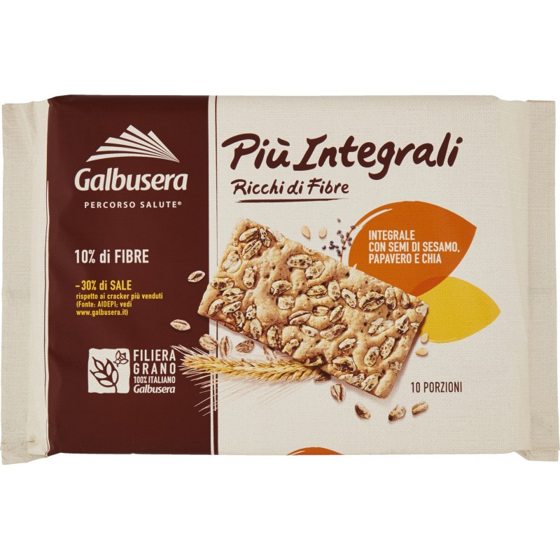 Galbusera Cracker alla Segale | Acquista la confezione da 10 pezzi