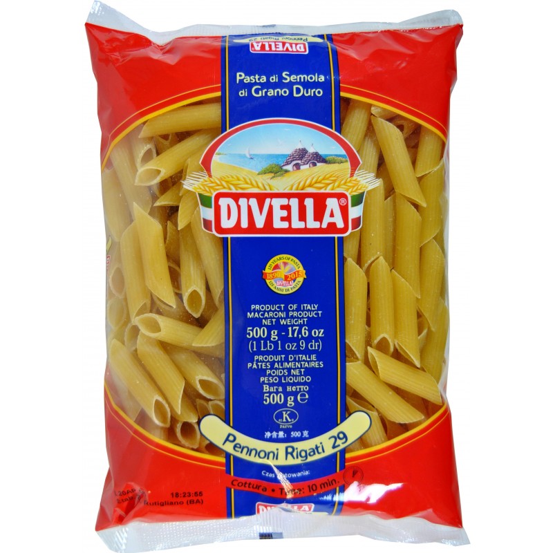 Divella Pennoni Rigati Pasta Secca 500 Gr | Cicalia.com