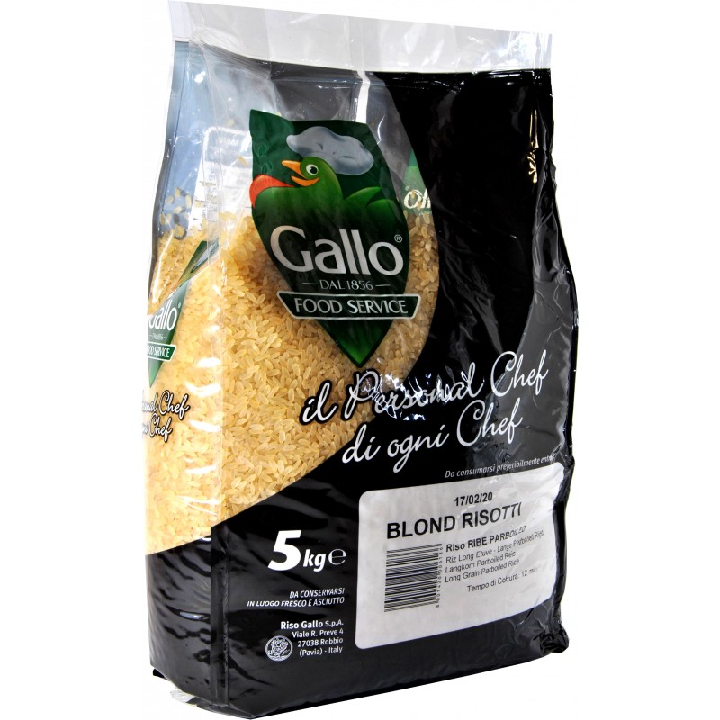 Gallo Food Service Blond Risotti Riso Confezione 5 Kg | Cicalia.com