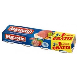 Manzotin Carne In Gelatina Scatolette 4 Pezzi 70 Gr | Cicalia.com