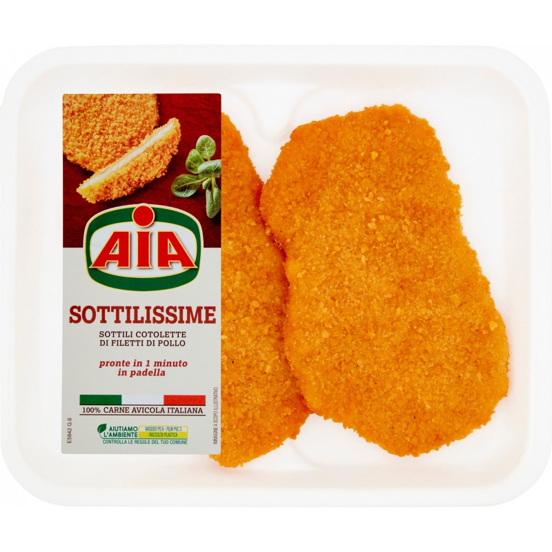 Aia Le Sottilissime Cotolette Di Pollo Impanate 140 Gr | Cicalia.com