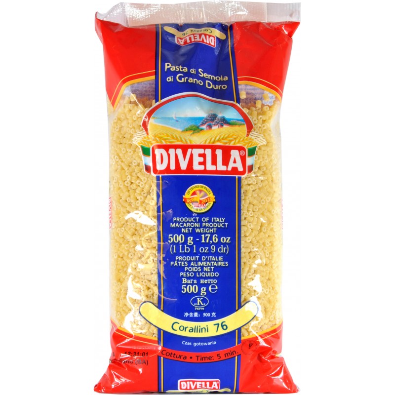 Divella Corallini Pasta Secca Confezione 500 Gr | Cicalia.com