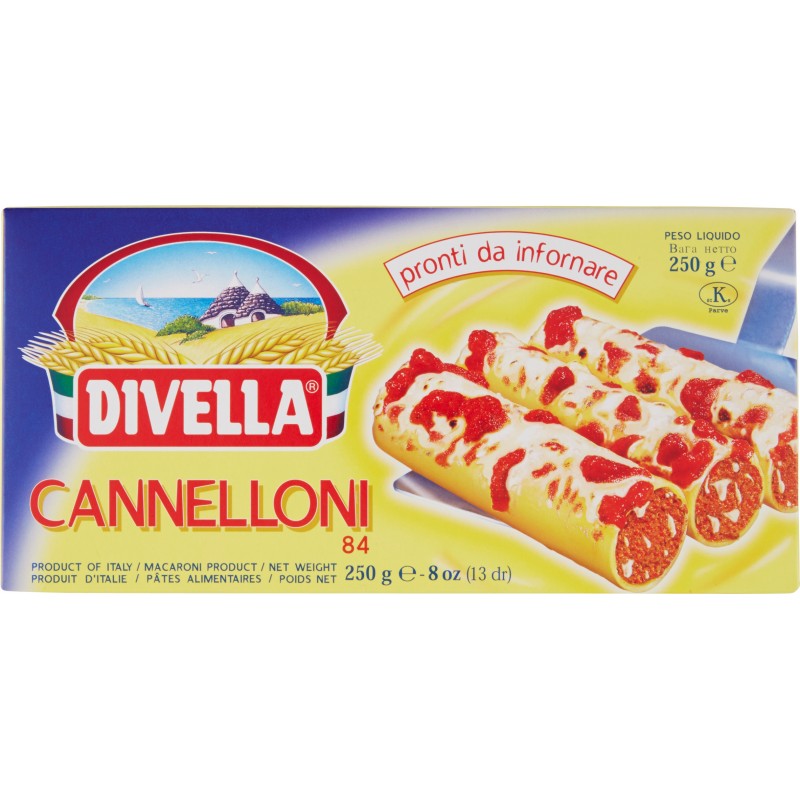 Pasta Divella cannelloni di semola gr.250 | Ordinali ora su Cicalia