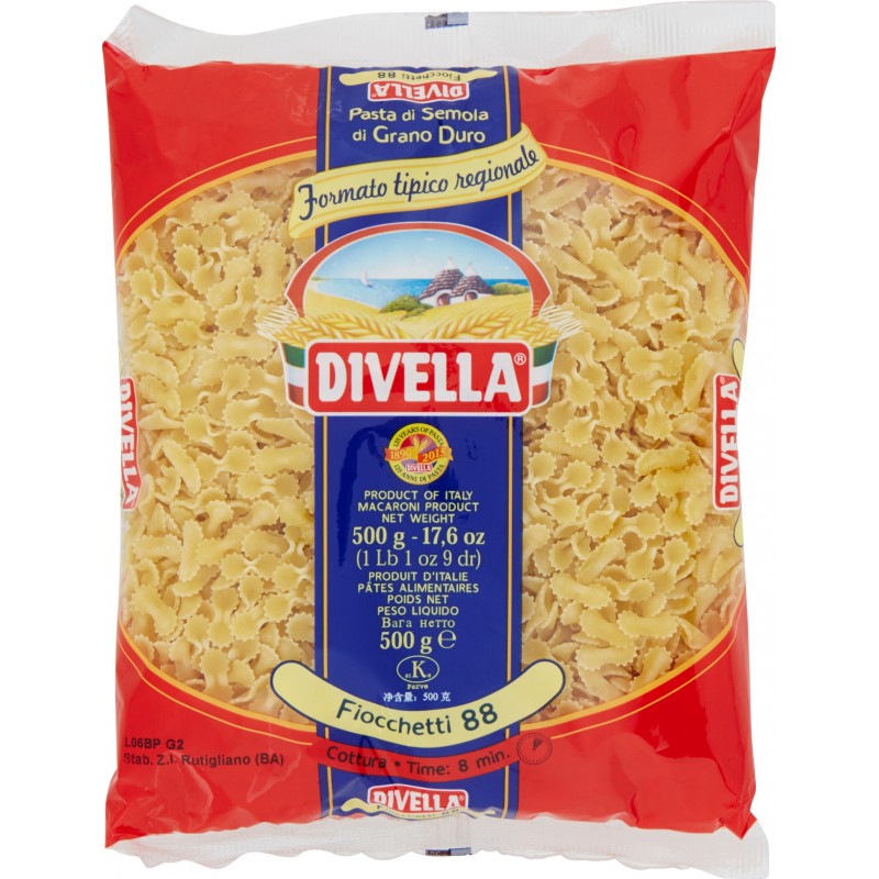Pasta Divella fiocchetti gr.500 | Ordinali ora su Cicalia