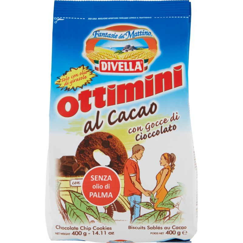 Biscotti ottimini al cacao 400 gr. | Ordina su Cicalia.com!