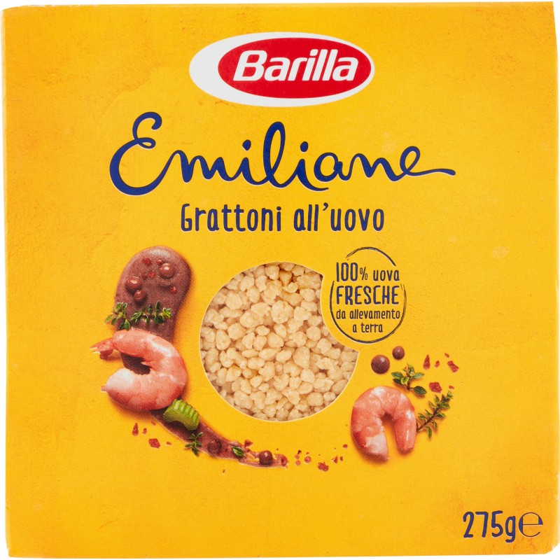 Pasta Grattoni all'uovo Barilla Emiliane 275 gr. | Su Cicalia!