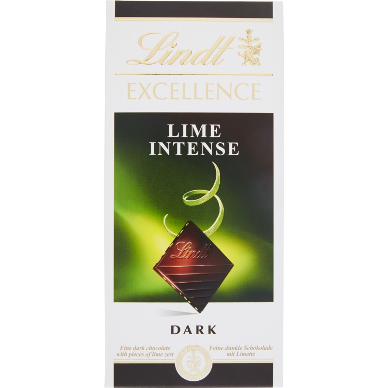 Cioccolato Lindt Excellence Lime Intense Dark 100 gr|Ordinalo su Cica