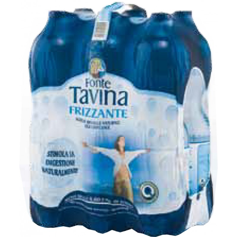 Fonte Tavina Acqua Frizzante Bottiglia lt. 1,5 Cluster da 6