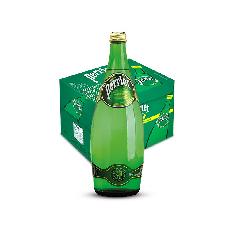 Perrier Acqua Naturale In Bottiglia Di Vetro cl. 75 Cartone da 12