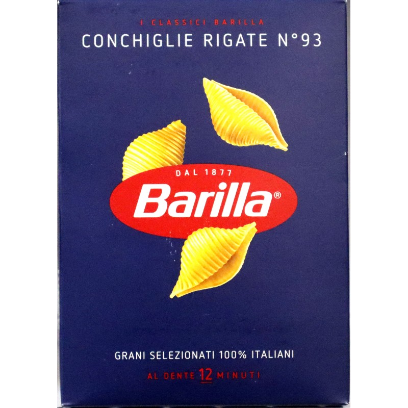 Barilla Pasta Conchiglie Rigate n. 93 gr. 500 | Acquista su Cicalia