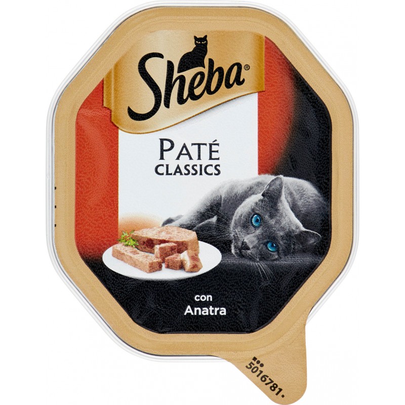 Sheba Patè Classico Cibo Per Gatti Con Anatra Vaschetta gr. 85