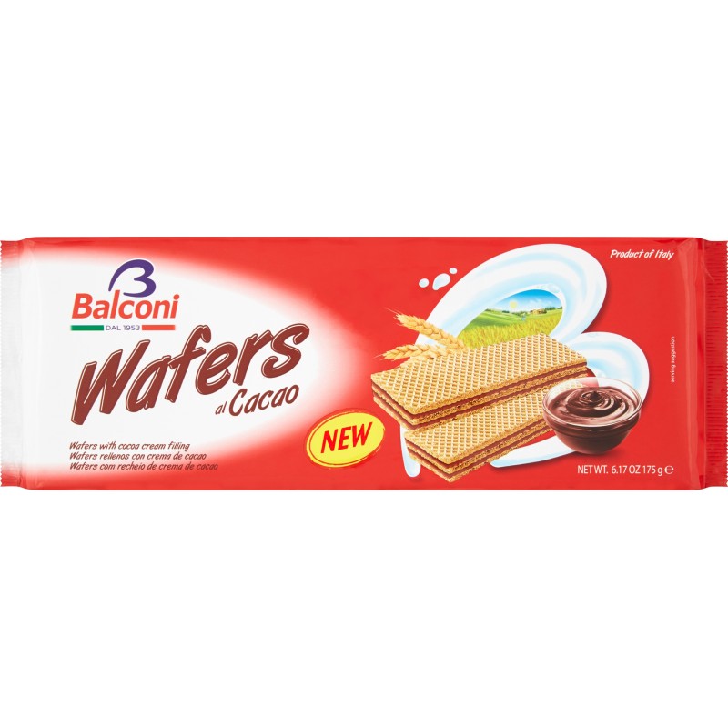 Balconi Wafer Al Cacao gr. 175 | Ordinali online su Cicalia.com