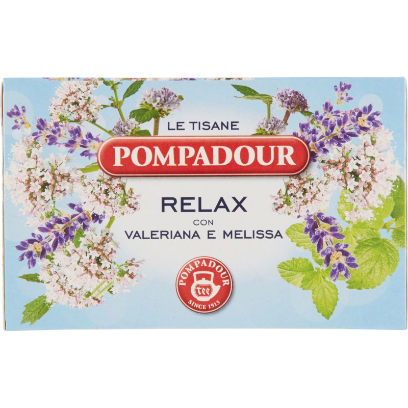 Pompadour Le Tisane Relax Con Valeriana E Melissa Conf. da 18 Filtri