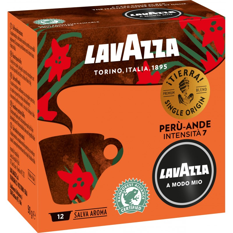 Lavazza Tierra Single Origin Perù Ande Caffè 12 Capsule | Cicalia.com