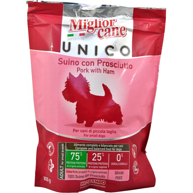 Morando Miglior Cane Unico Croccantini Con Suino E Prosciutto gr. 800