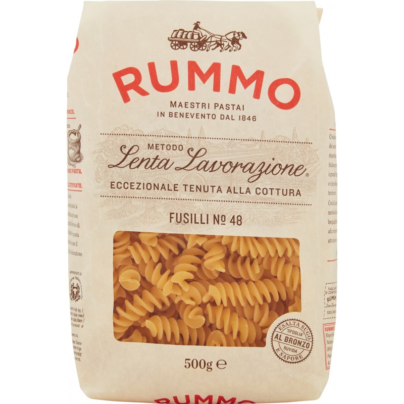 Pasta Rummo fusilli n°48 500 gr.| Ordinala ora su Cicalia