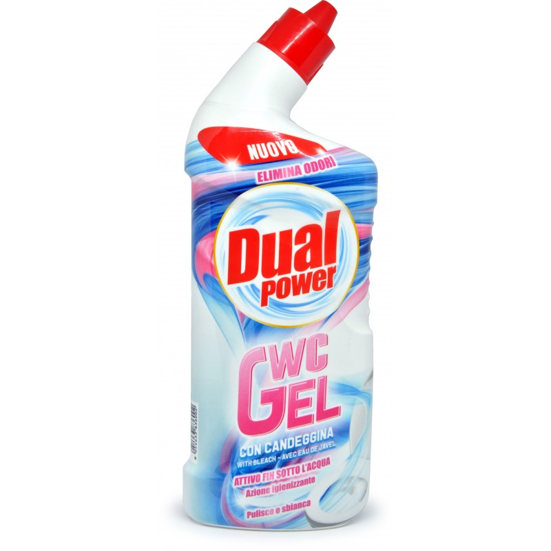 Dual Power Wc Gel Con Candeggina Detergente Igienizzante ml. 750
