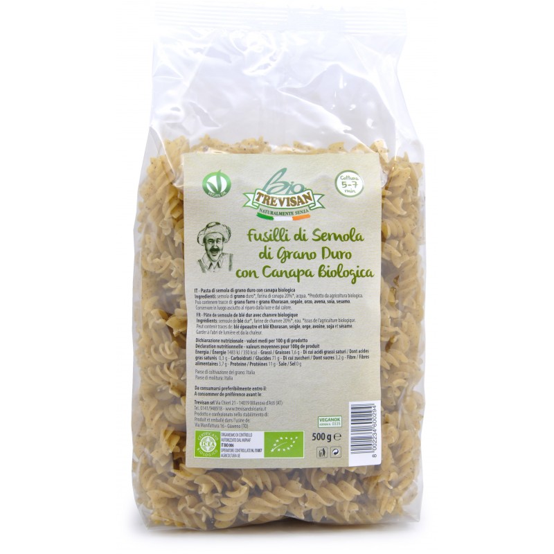Trevisan Fusilli Semola Grano Duro Con Canapa Bio 500 Gr | Cicalia