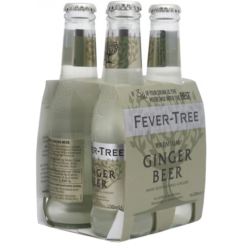 Fever Tree Premium Ginger Beer Bevanda Analcolica Bottiglietta cl. 20