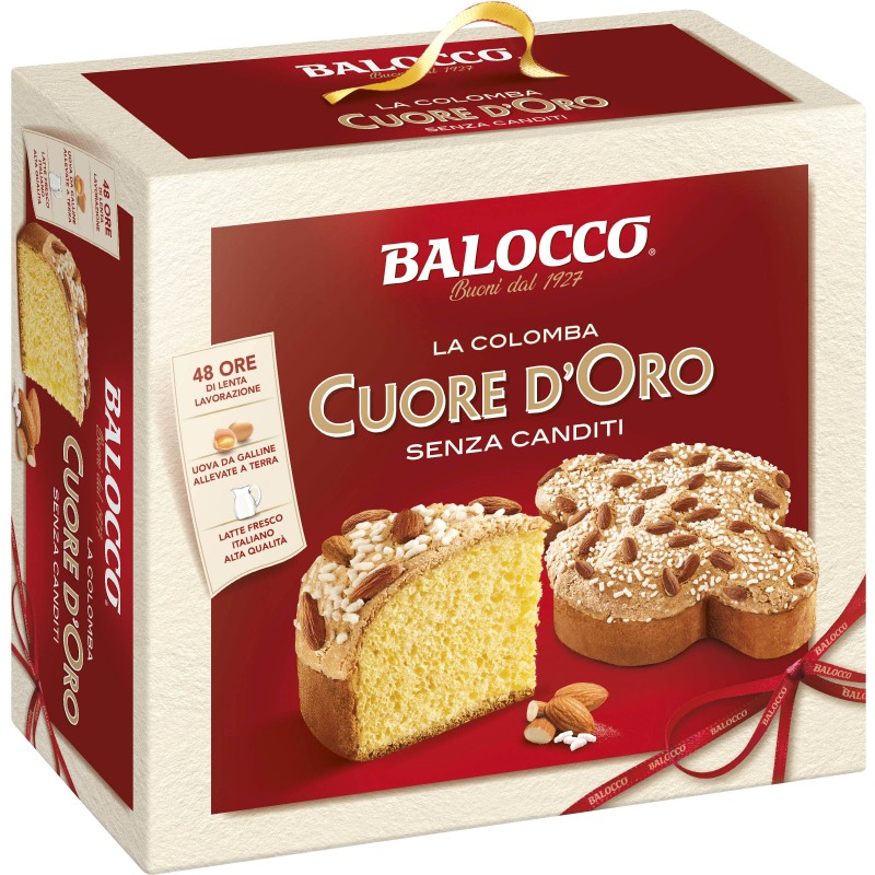 Colomba Balocco cuore d'oro senza canditi 1 kg| Ordinala su Cicalia