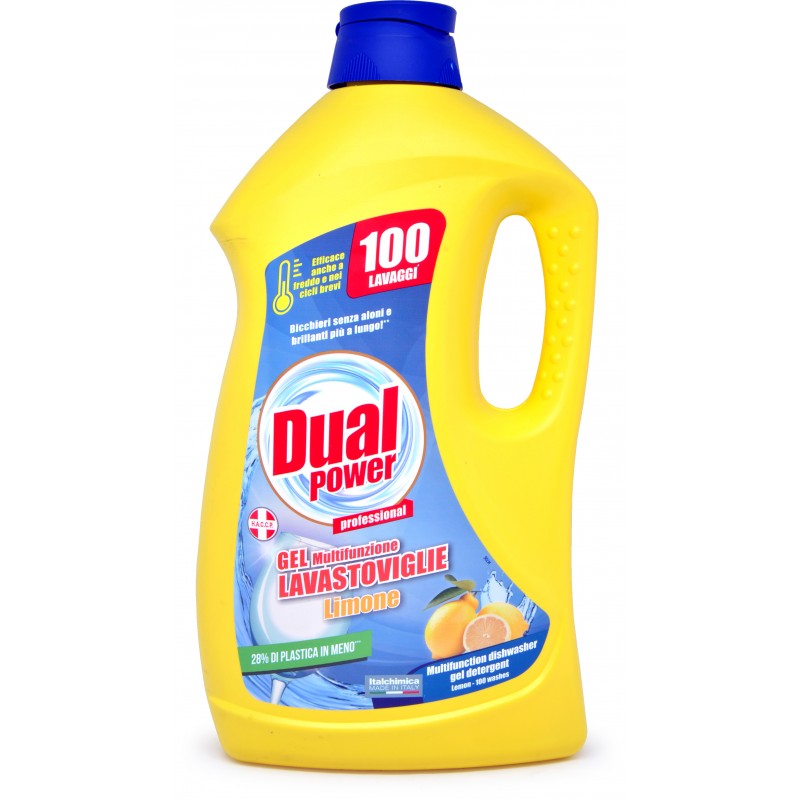 Dual Power Detersivo Gel Lavastoviglie Limone 2 Lt | Cicalia.com