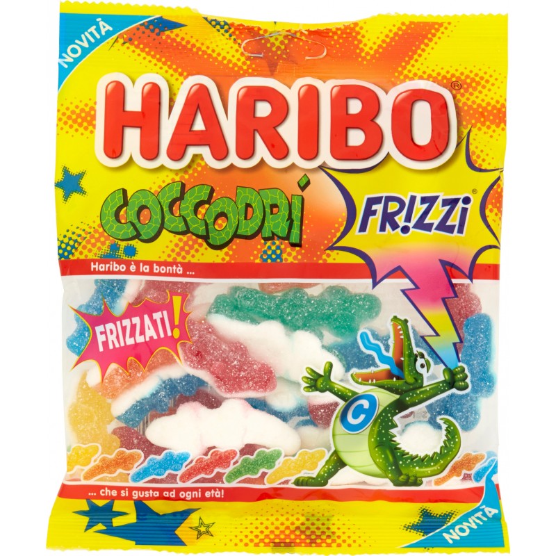 Haribo Coccodrí Frizzi Caramelle Busta Da 175 Gr | Cicalia.com