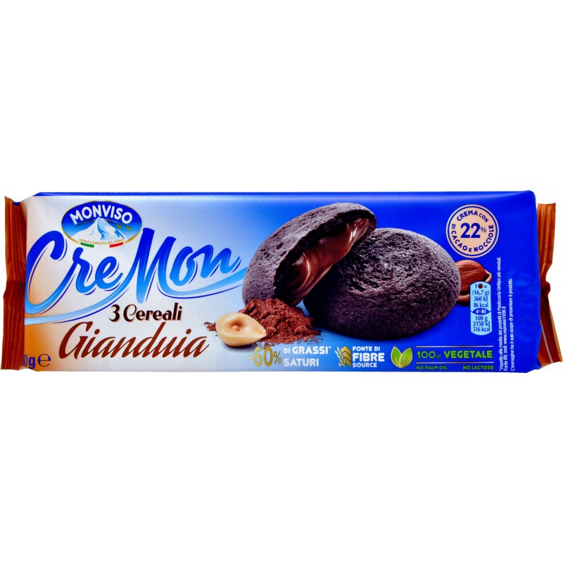 Biscotti Monviso Cremon 3 cereali gianduia| Ordinalo ora su Cicalia