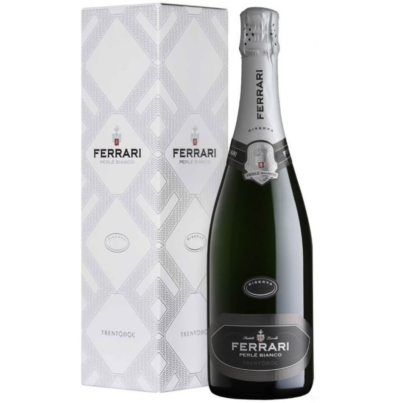 Vino Ferrari Perlè bianco riserva cl.75 con astuccio| Cicalia