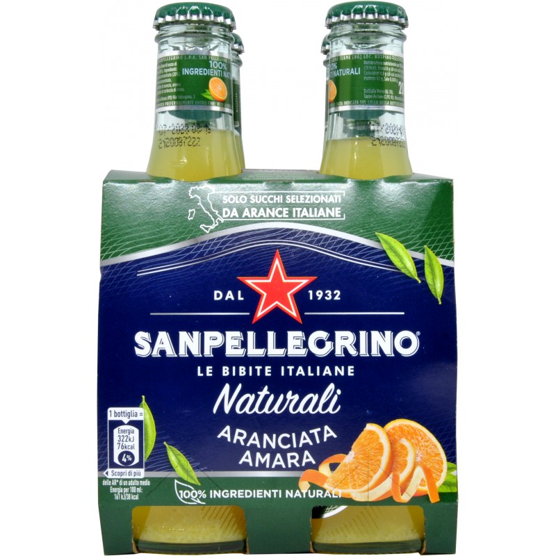 L'Aranciata amara San Pellegrino 20 cl x4| Ordinalo ora su Cicalia