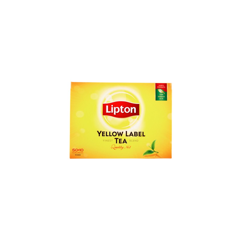 Lipton Thè Yellow Label Tea Confezione 50+10 Filtri | Cicalia.com