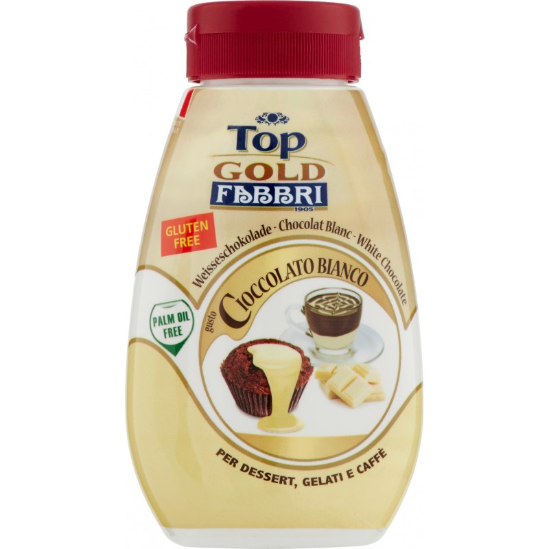 Fabbri Top Gold Topping Al Cioccolato Bianco Per Dessert gr.190