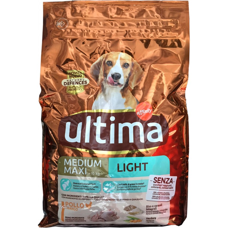 Ultima Affinity Croccantini Per Cani Medium Maxi Light Con Pollo kg2,2