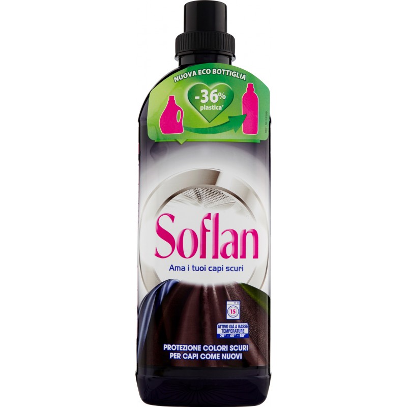 Soflan Detersivo Liquido Protezione Capi Scuri 900 Ml | Cicalia.com
