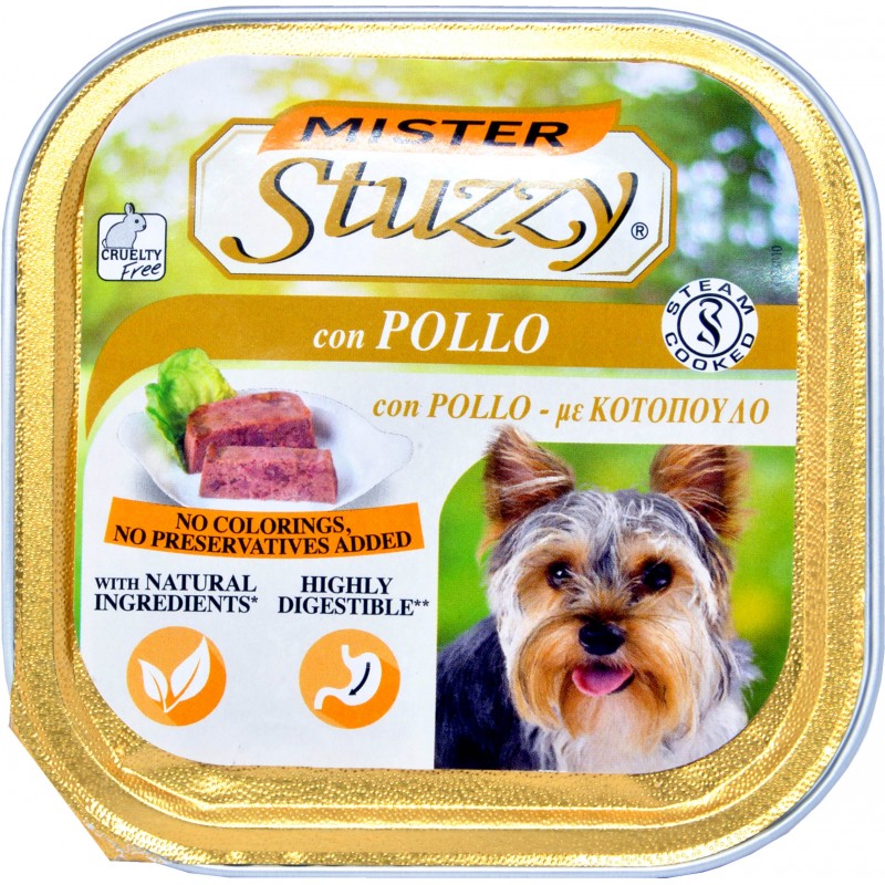 Mister Stuzzy Patè Per Cani Con Pollo | Cibo In Scatola gr. 150