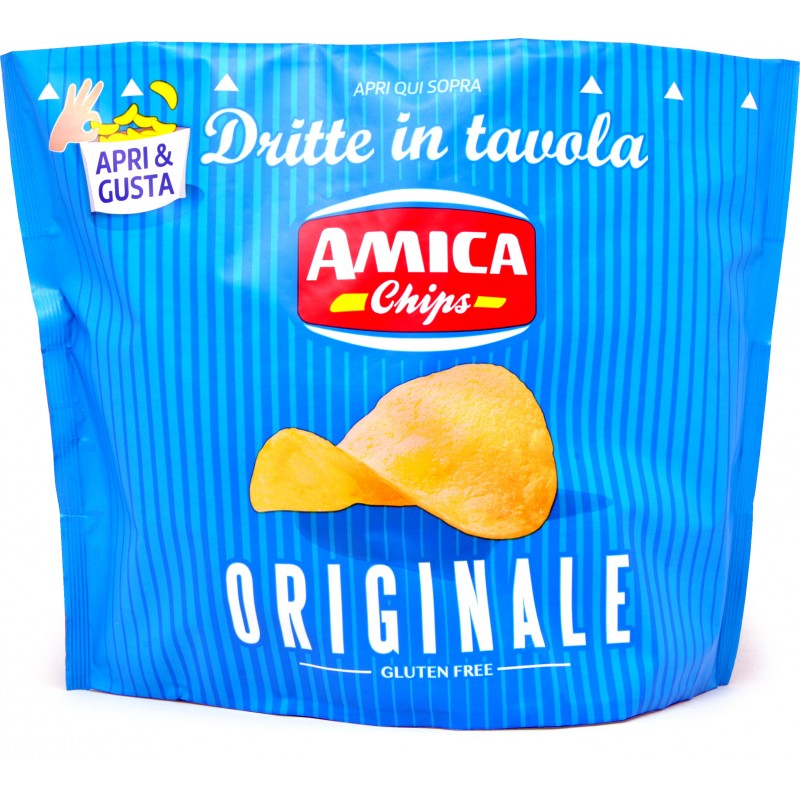 Amica Chips Dritte In Tavola Originali | Patatine In Sacchetto gr.135