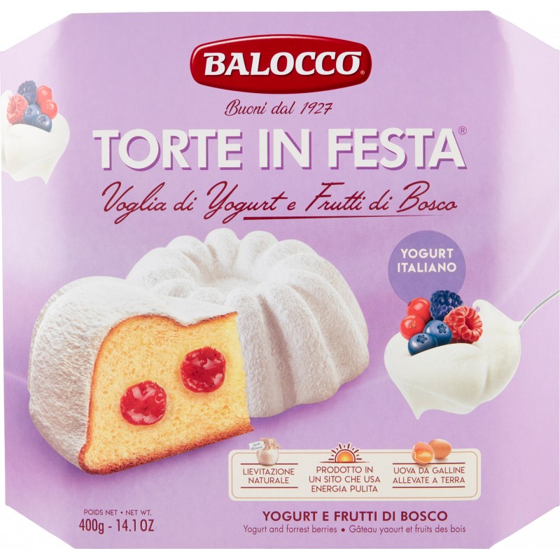 Balocco Torte In Festa Voglia Di Yogurt E Frutti Di Bosco Torta gr.400
