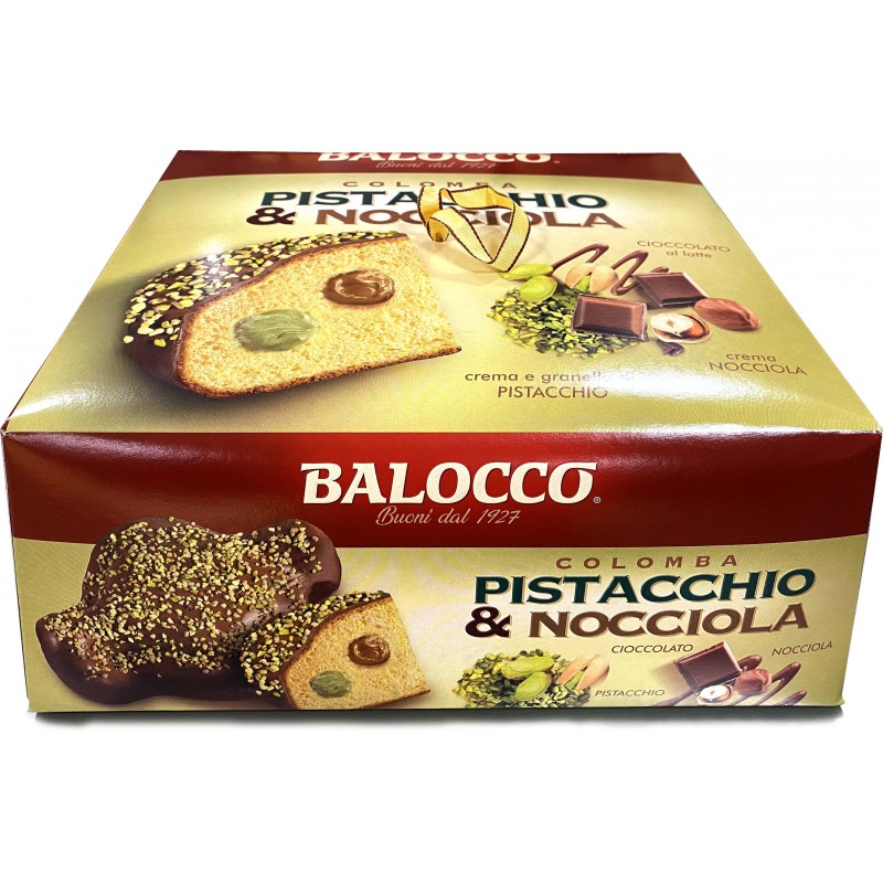 Balocco Colomba Di Pasqua Con Crema Pistacchio E Nocciola gr.750