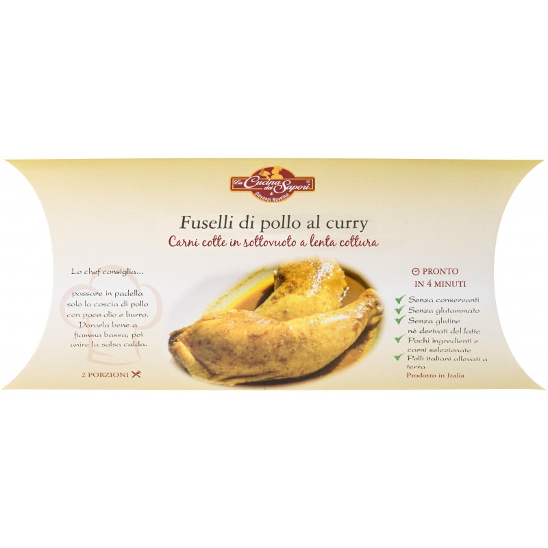 La Cucina Dei Sapori Novellini Fuselli Di Pollo Al Curry Piatto Pronto