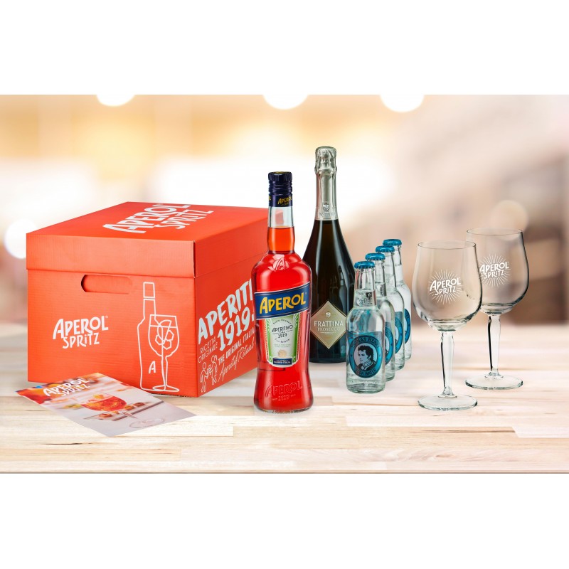 Kit Aperol Spritz Kit Drink Experience Home Con Calici E Prosecco