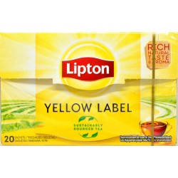 Lipton Tea Yellow Label The Nero Classico Etichetta Gialla 20 Filtri