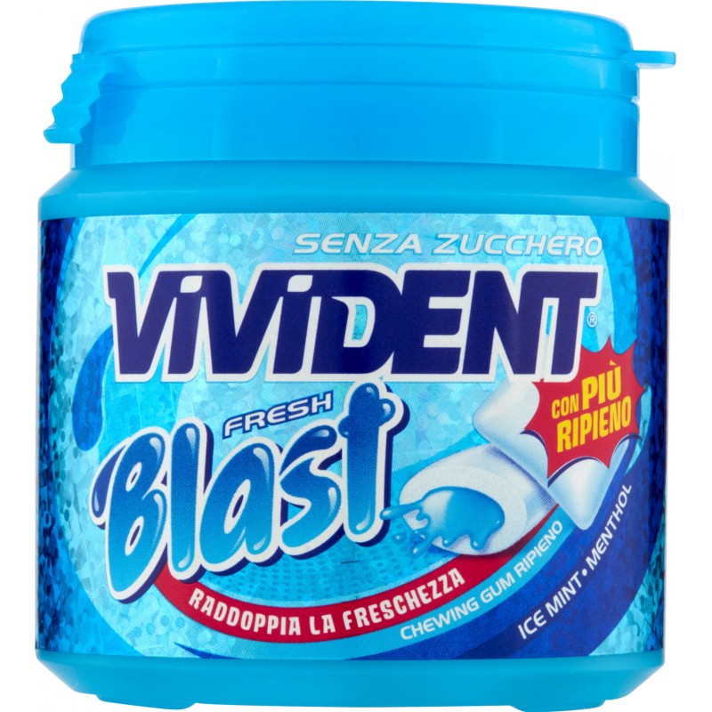 Chewing gum Vivident Fresh Blast Ice Mint Menthol| Ordinali su Cicalia