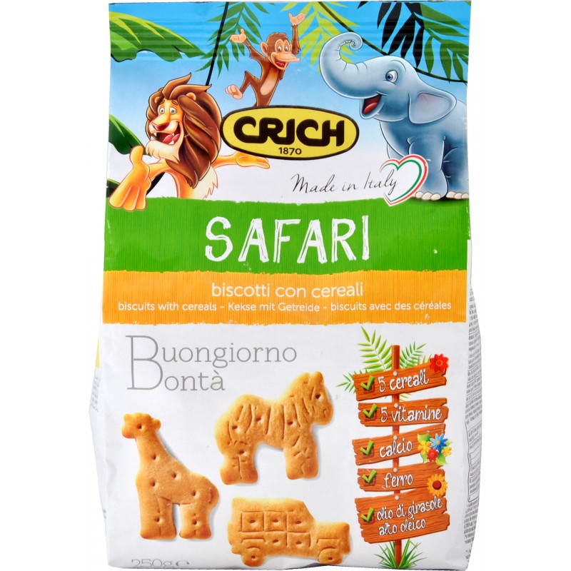 crich biscotti safari c/cereali gr250