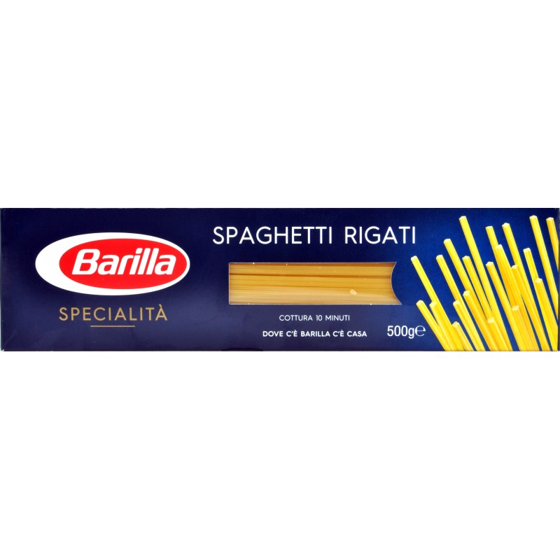 Barilla Specialità Spaghetti Rigati | Pasta Di Semola Grano Duro 500gr