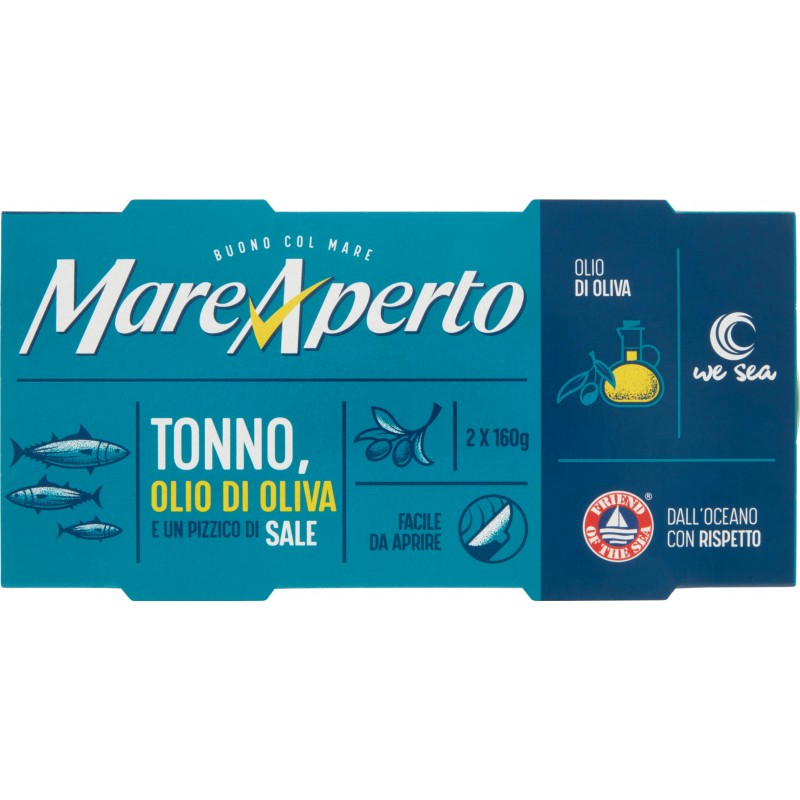 mare aperto tonno olio oliva gr160x2